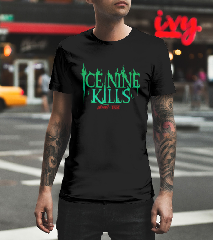 Ice Nine Kills Evil Dead 2 INK Collaboration Metalcore T-Shirt
