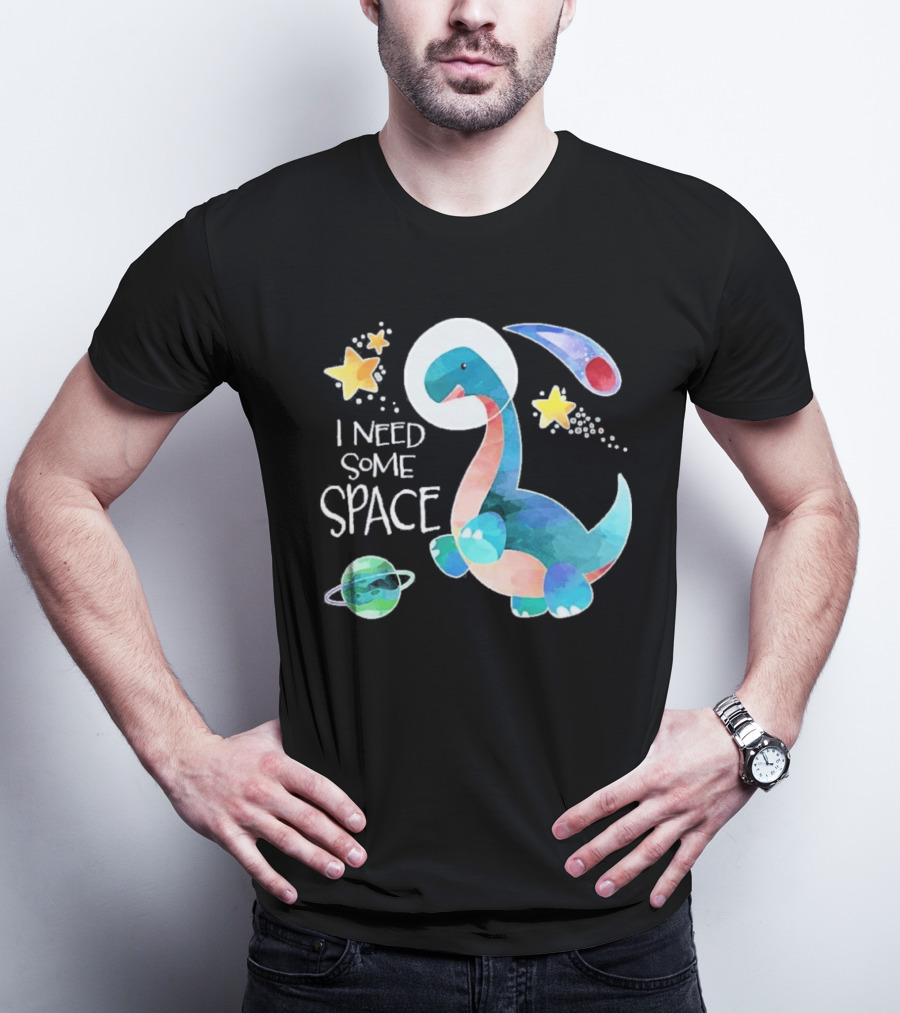 I Need Some Space Dinosaur Astronaut With Stars Planet Youth T-Shirt