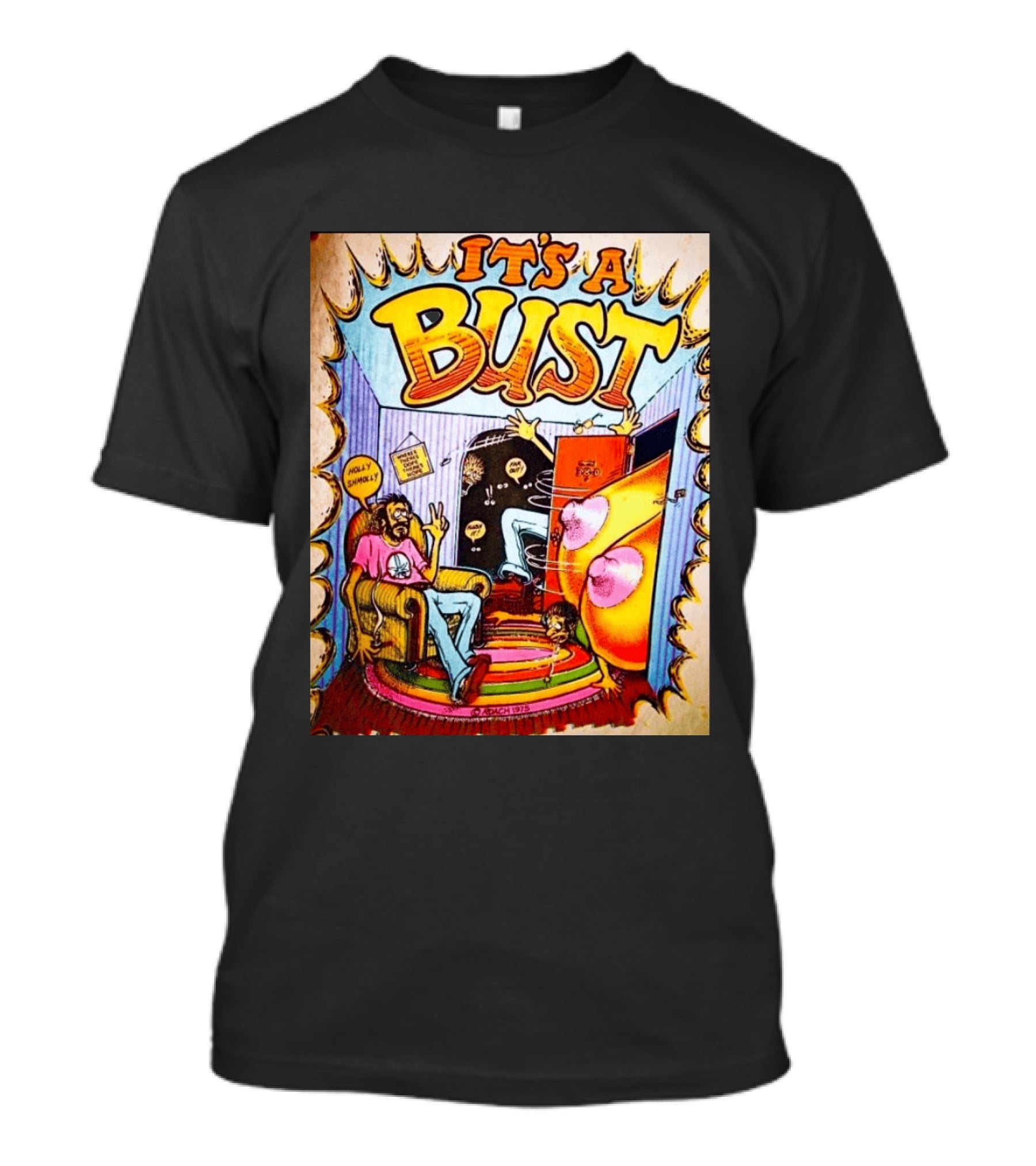 It's A Bust 1975 Zap Comix Cartoon Explosion T-Shirt