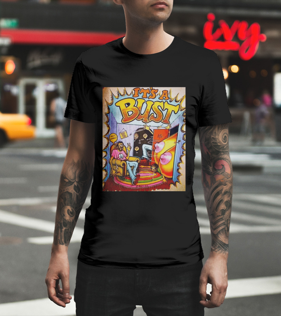 It's A Bust 1975 Zap Comix Cartoon Explosion T-Shirt