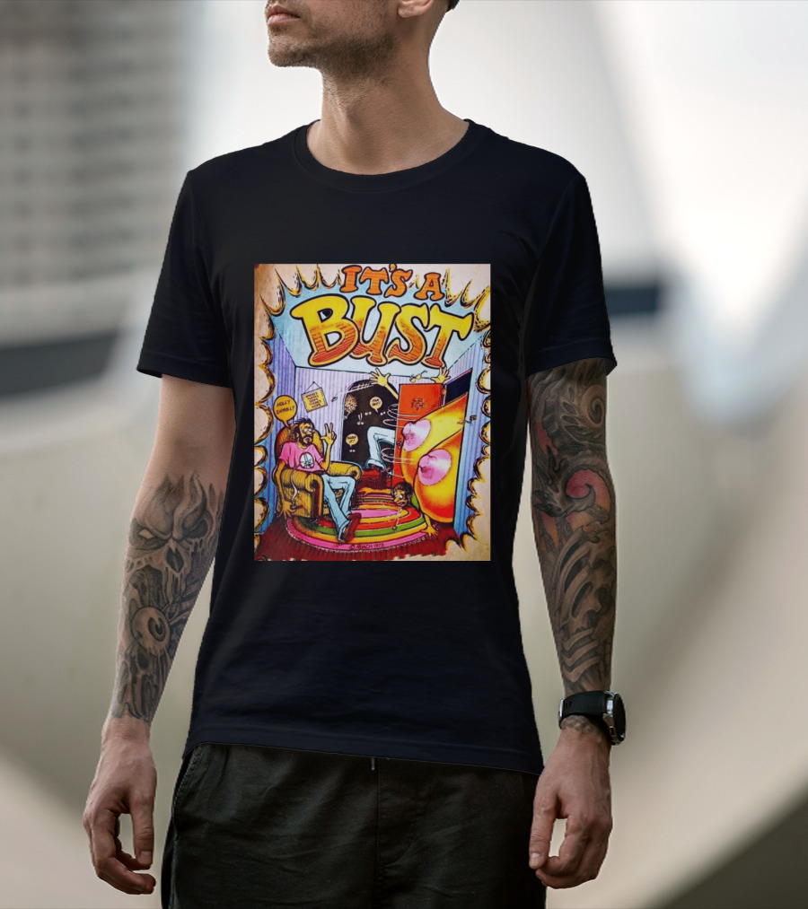 It's A Bust 1975 Zap Comix Cartoon Explosion T-Shirt