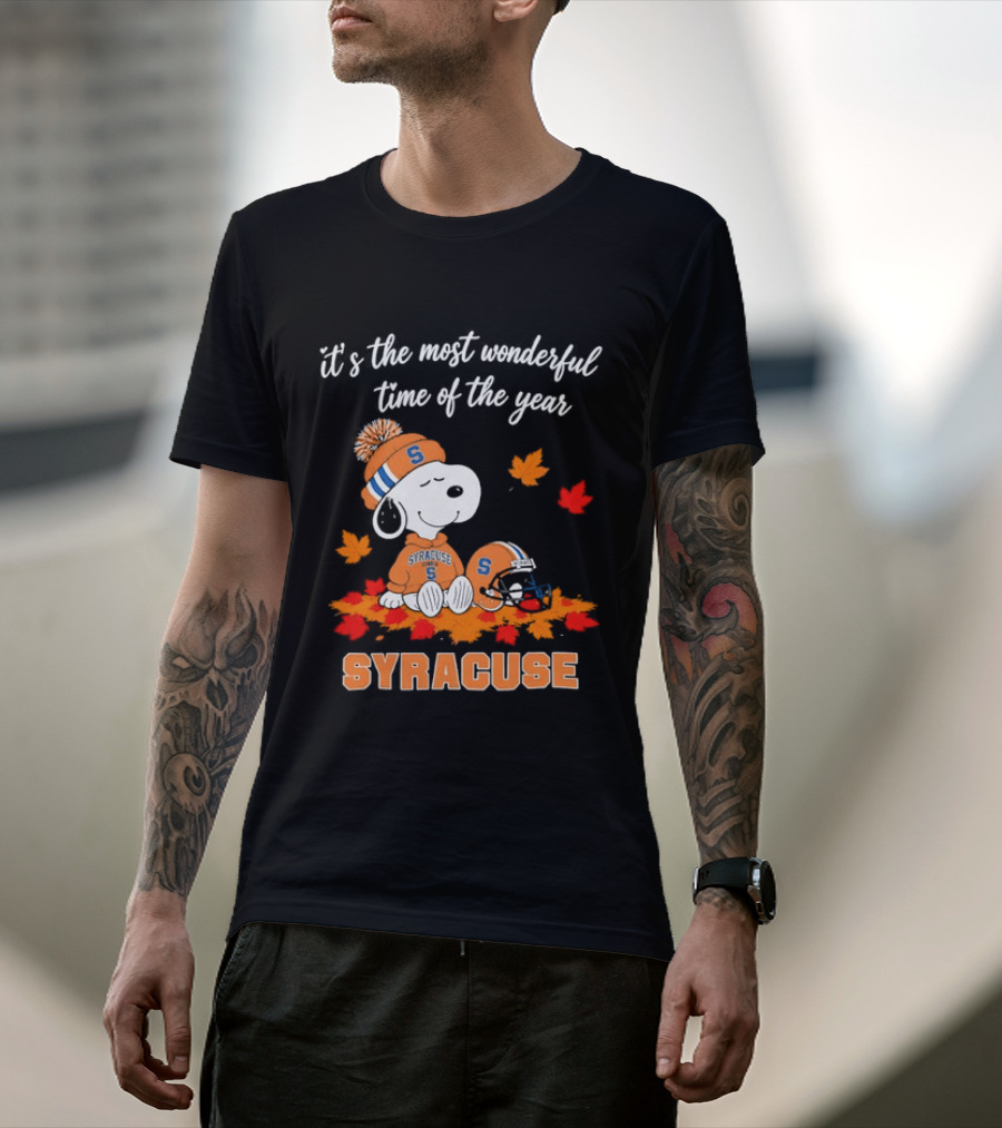 Snoopy It's The Most Wonderful Time Of The Year Syracuse T-Shirt