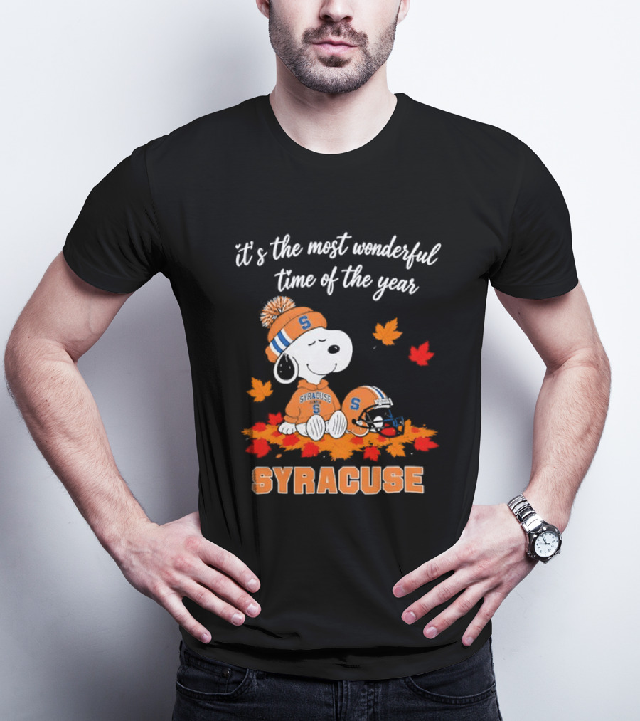 Snoopy It's The Most Wonderful Time Of The Year Syracuse T-Shirt