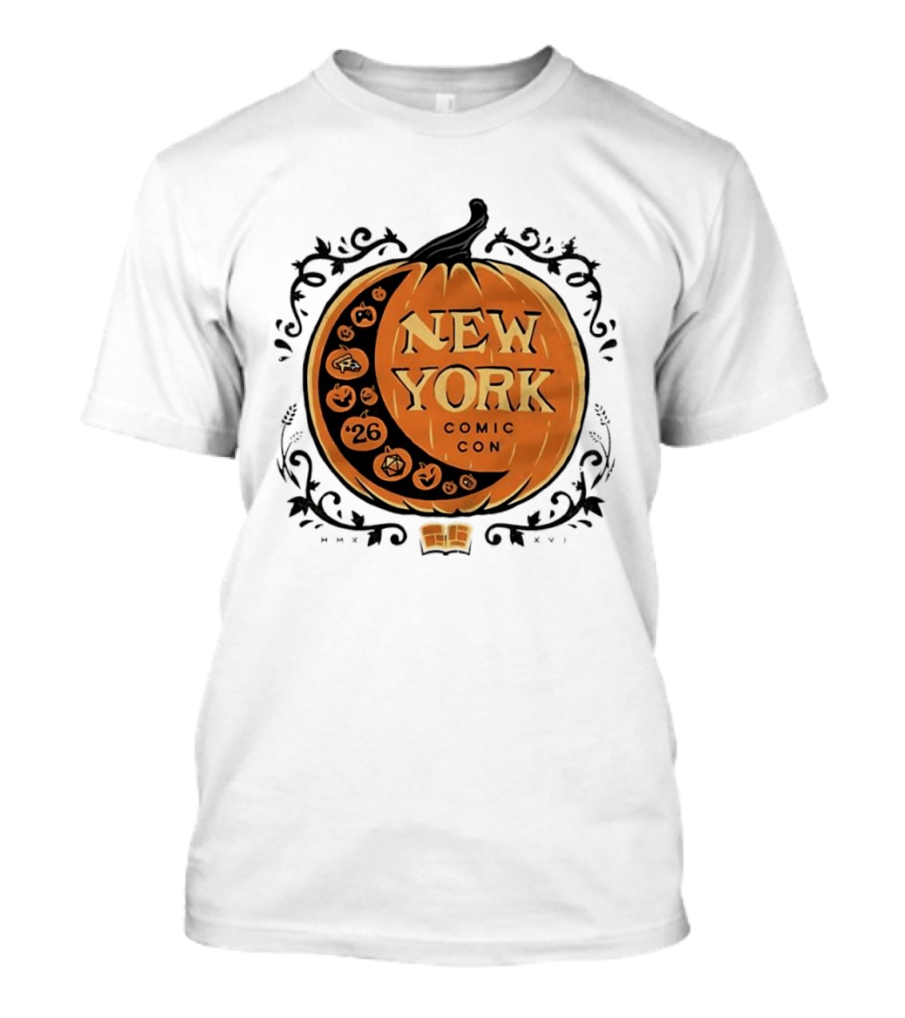 New York Comic Con 2026 Pumpkin Halloween Decor T-Shirt