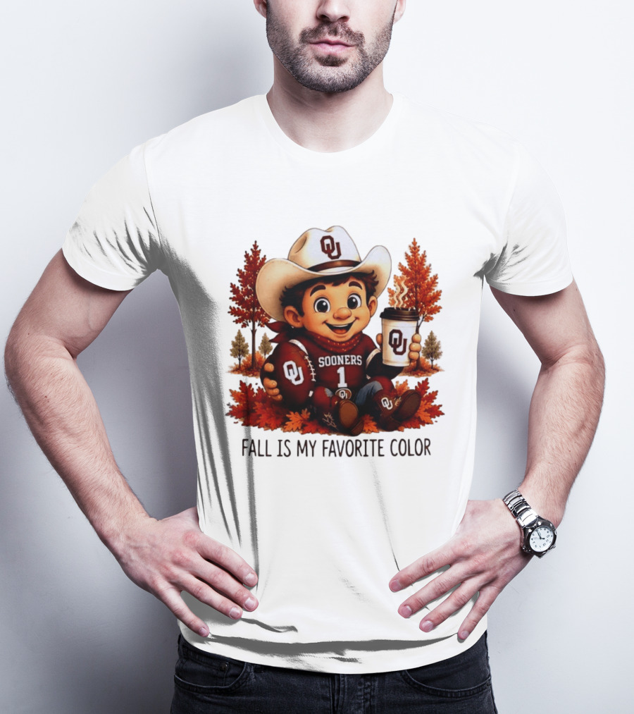 Oklahoma Sooners Fall Is My Favorite Color OU Sooners Football Autumn T-Shirt