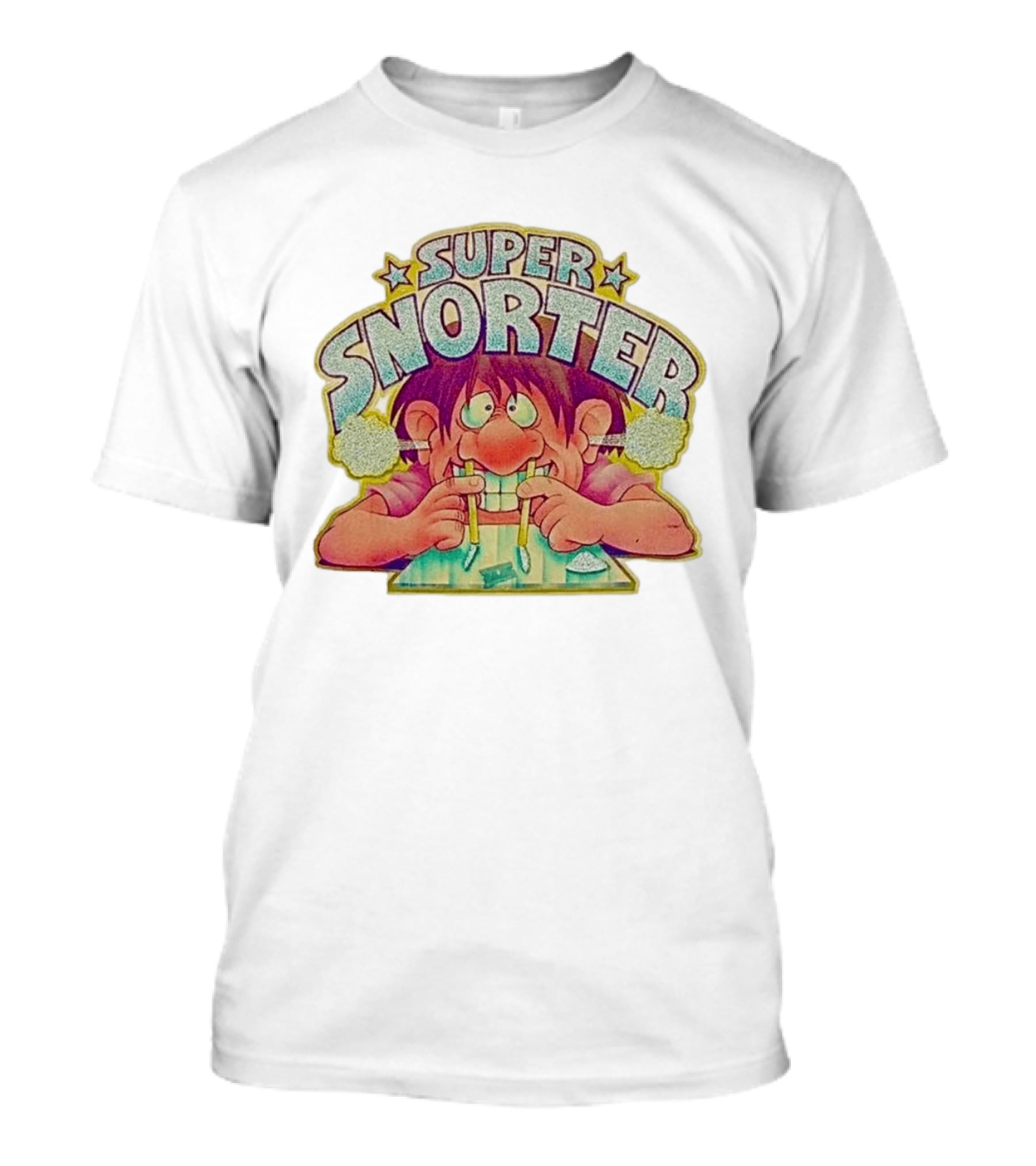 Super Snorter Cartoon Character 1978 Retro Humor T-Shirt