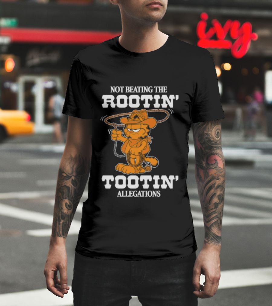 Lasagna Cat Not Beating The Rootin' Tootin' Allegations Cowboy T-Shirt