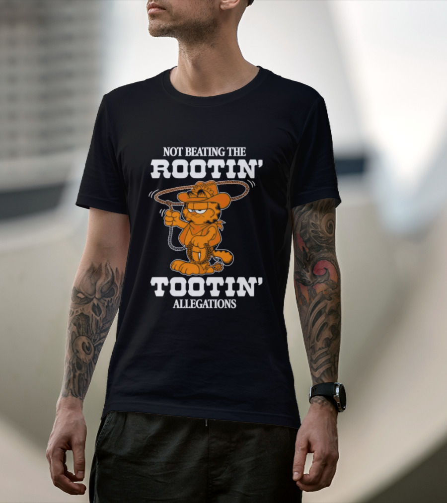 Lasagna Cat Not Beating The Rootin' Tootin' Allegations Cowboy T-Shirt