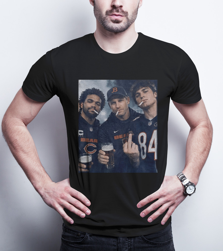 Colston Loveland Caleb Williams Ben Johnson Bears Football T-Shirt