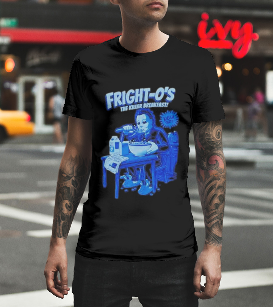 Fright O's The Killer Breakfast Cereal Halloween Michael Myers Killer Taste T-Shirt