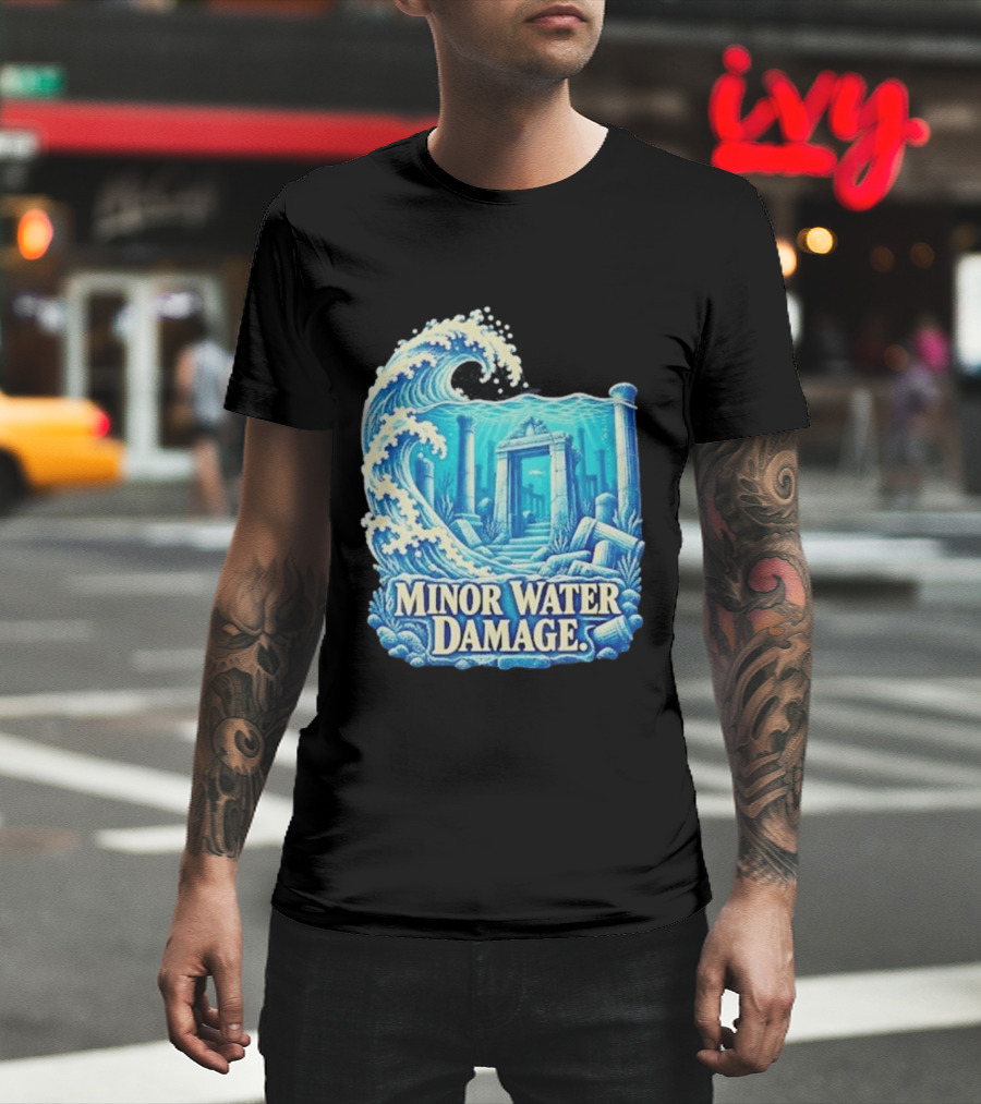 Minor Water Damage Ancient Architecture Underwater Ruins T-Shirt