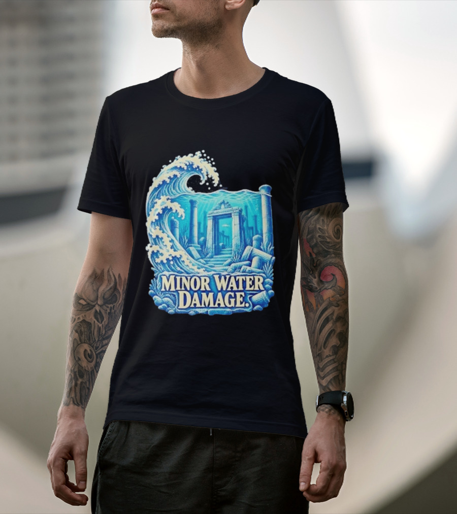 Minor Water Damage Ancient Architecture Underwater Ruins T-Shirt