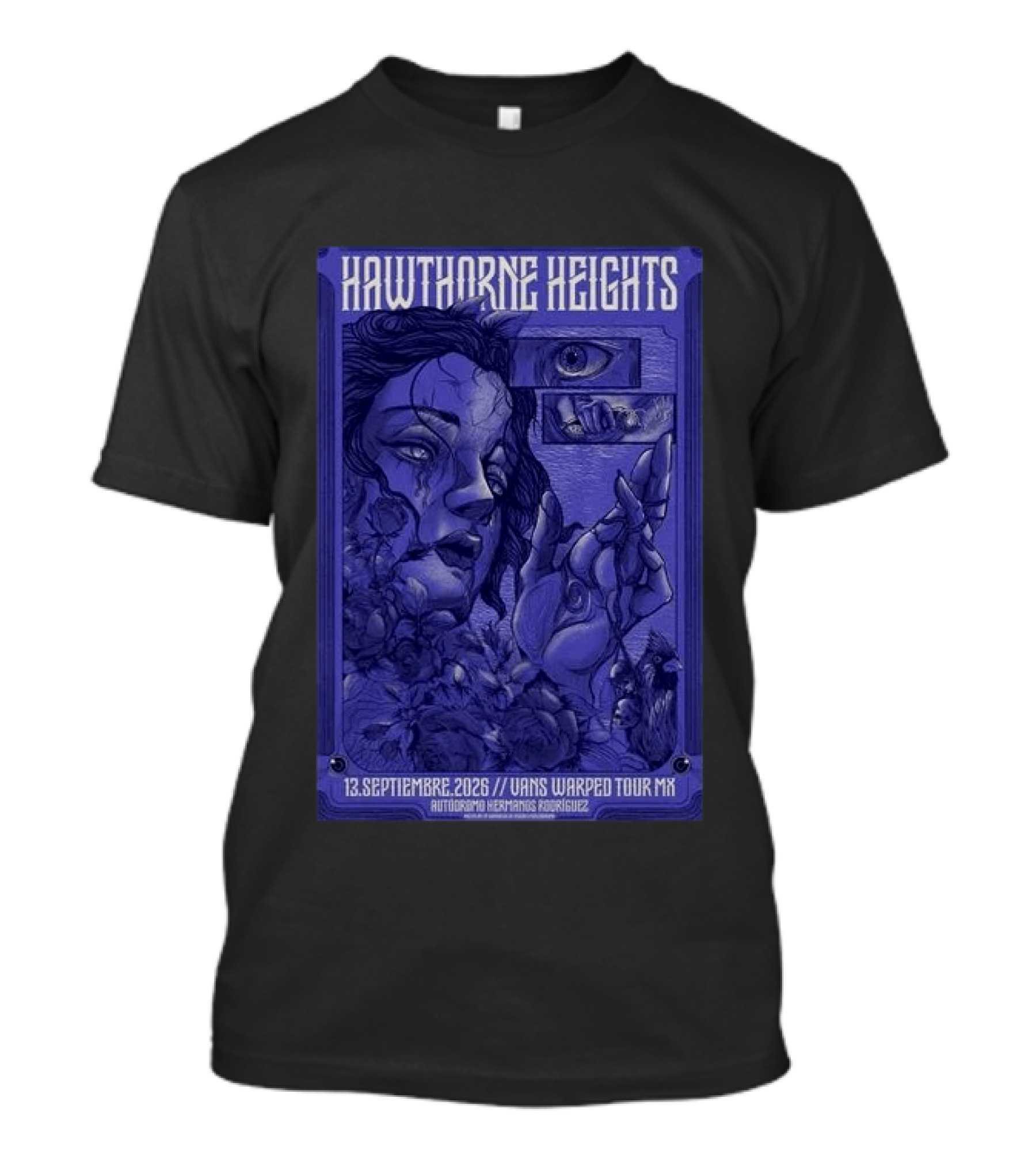Hawthorne Heights 13 Septiembre 2026 Vans Warped Tour Mx Autódromo Hermanos Rodríguez T-Shirt