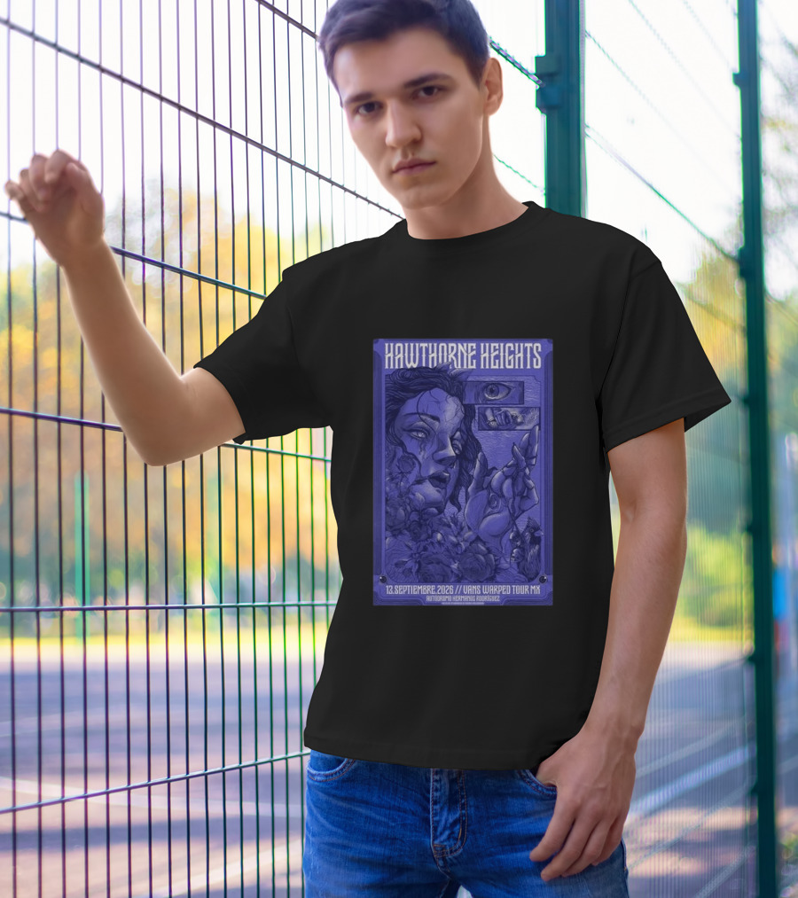 Hawthorne Heights 13 Septiembre 2026 Vans Warped Tour Mx Autódromo Hermanos Rodríguez T-Shirt