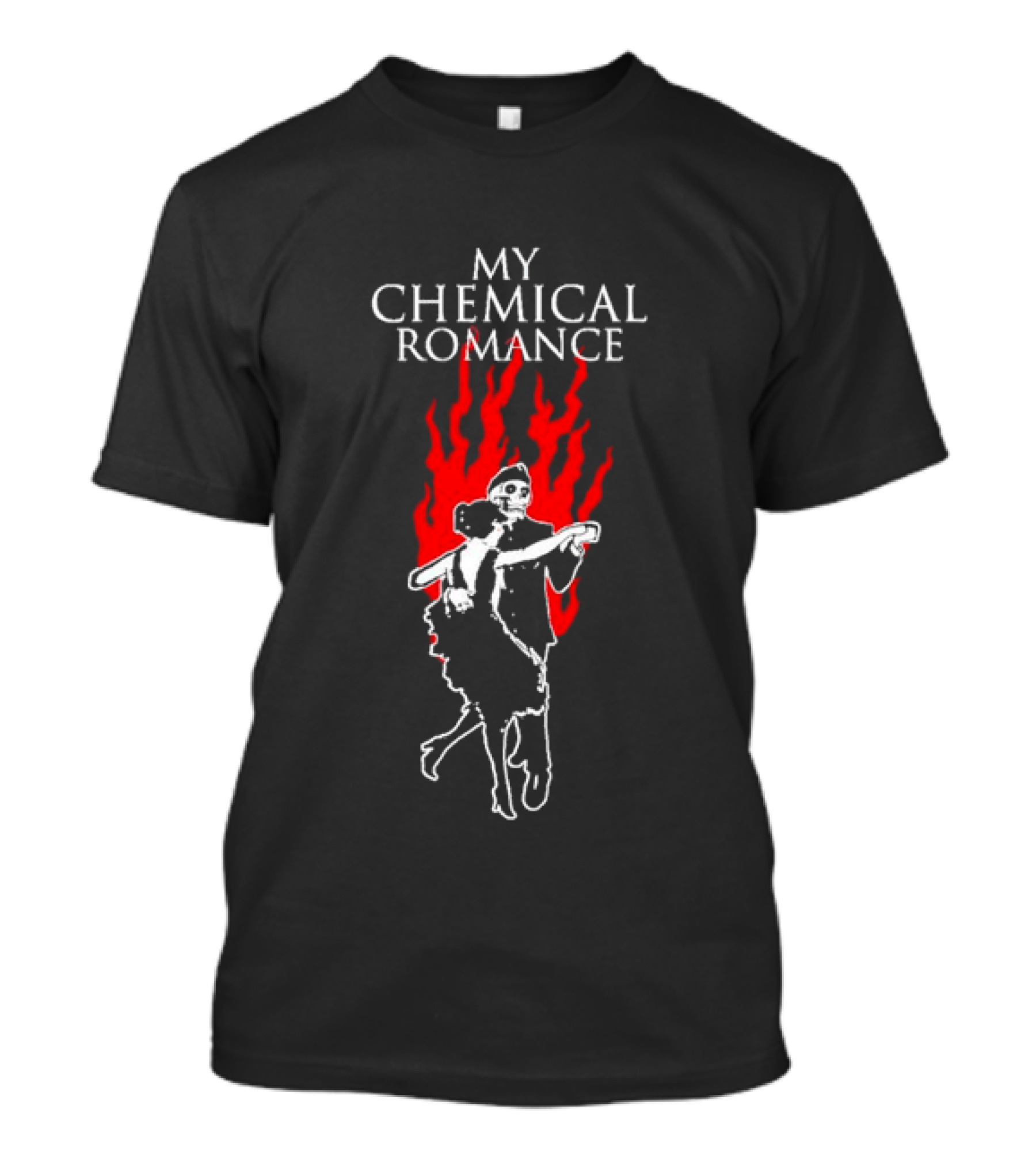 My Chemical Romance Skeleton Dancing In Flames T-Shirt
