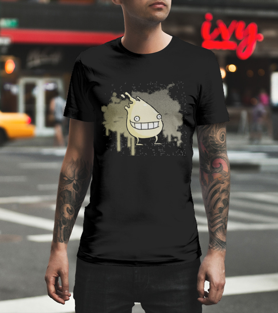 I'm Telling Smiling Blob With Wide Grin And Paint Splash T-Shirt