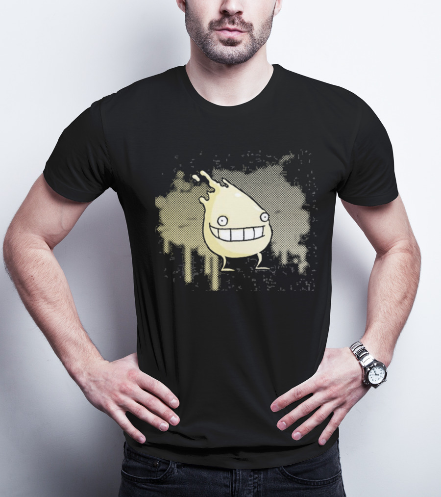 I'm Telling Smiling Blob With Wide Grin And Paint Splash T-Shirt