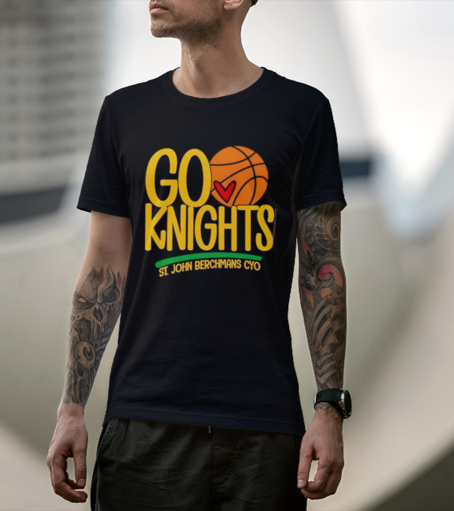 Go Knights St. John Berchmans CYO Basketball Pride T-Shirt