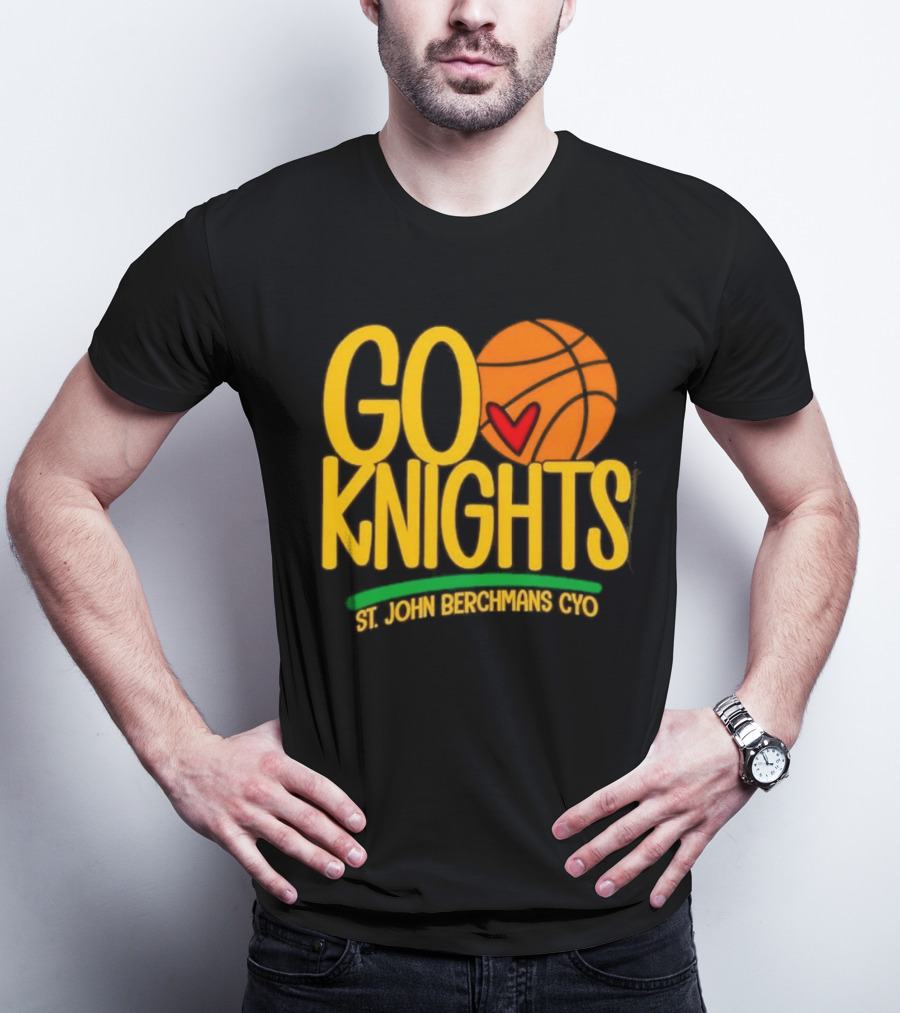 Go Knights St. John Berchmans CYO Basketball Pride T-Shirt