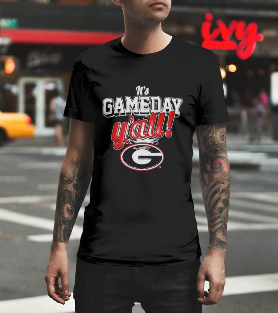 It's Gameday Y'all Georgia Bulldogs UGA Football T-Shirt