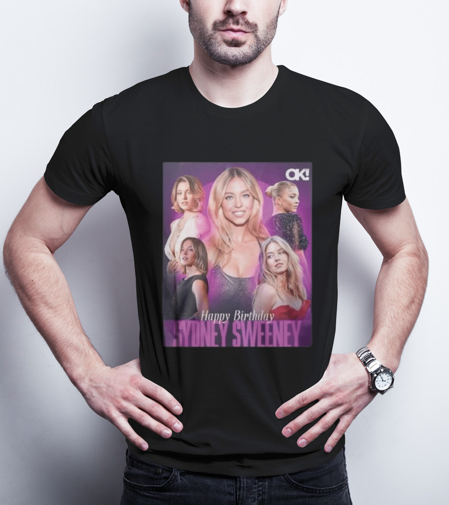 Sydney Sweeney Happy Birthday Celebration OK! Magazine 2026 T-Shirt