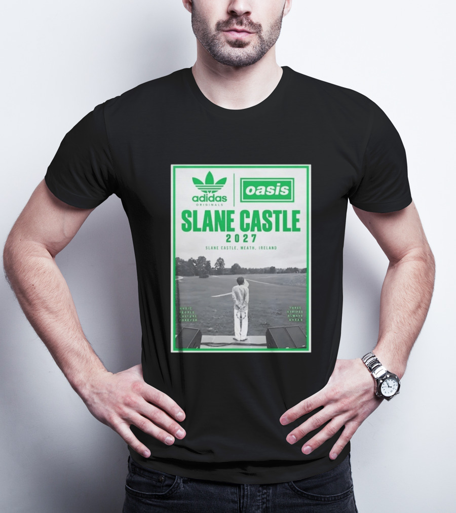 Adidas Originals Oasis Slane Castle 2027 Ireland Music People Culture Forever T-Shirt