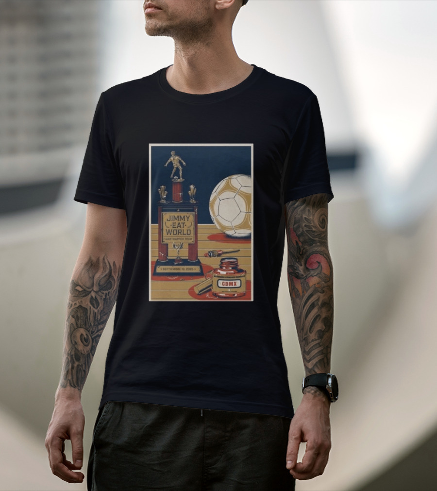 Jimmy Eat World Vans Warped Tour Mexico City September 13 2026 Autódromo Hermanos Rodríguez CDMX Soccer Trophy T-Shirt
