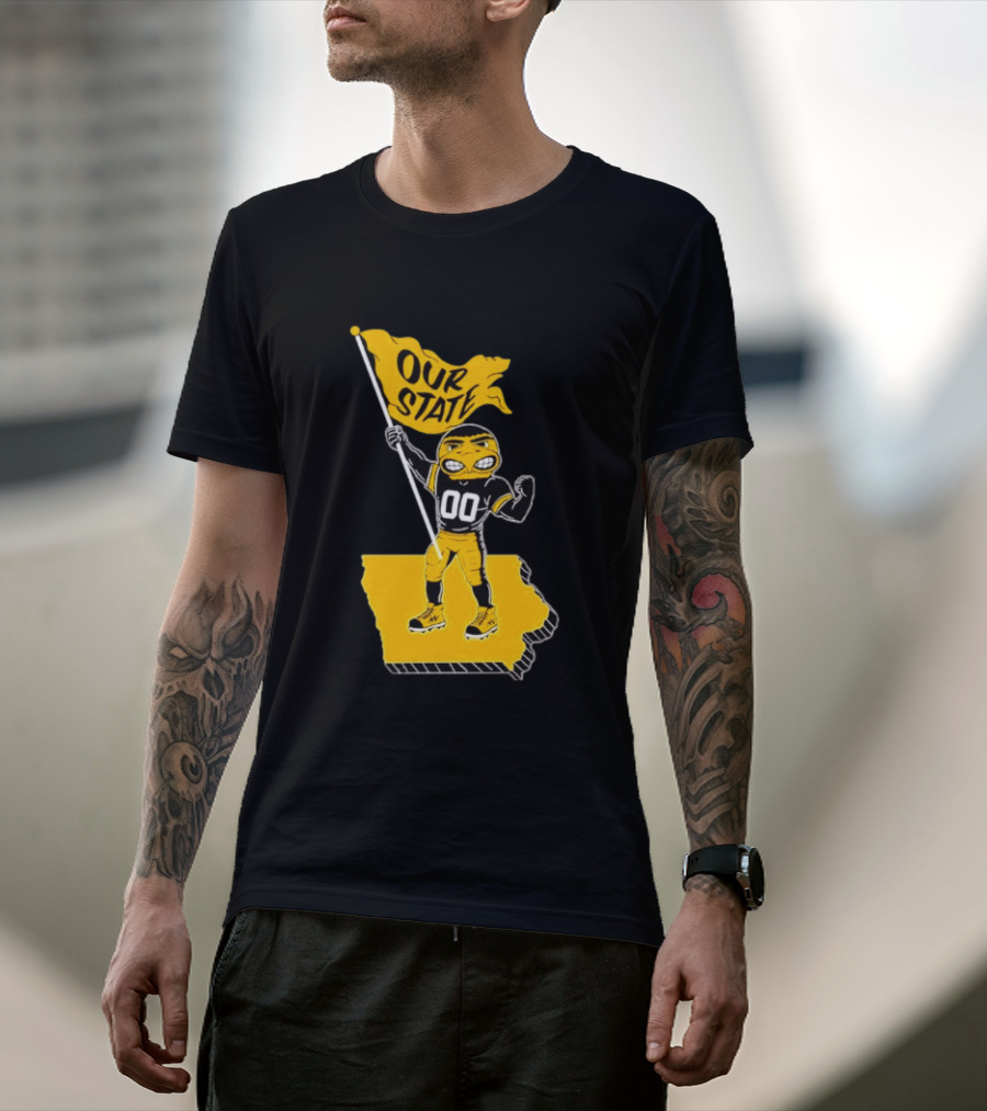 Our State Flag Iowa Beat Iowa State Sports Mascot Victory T-Shirt