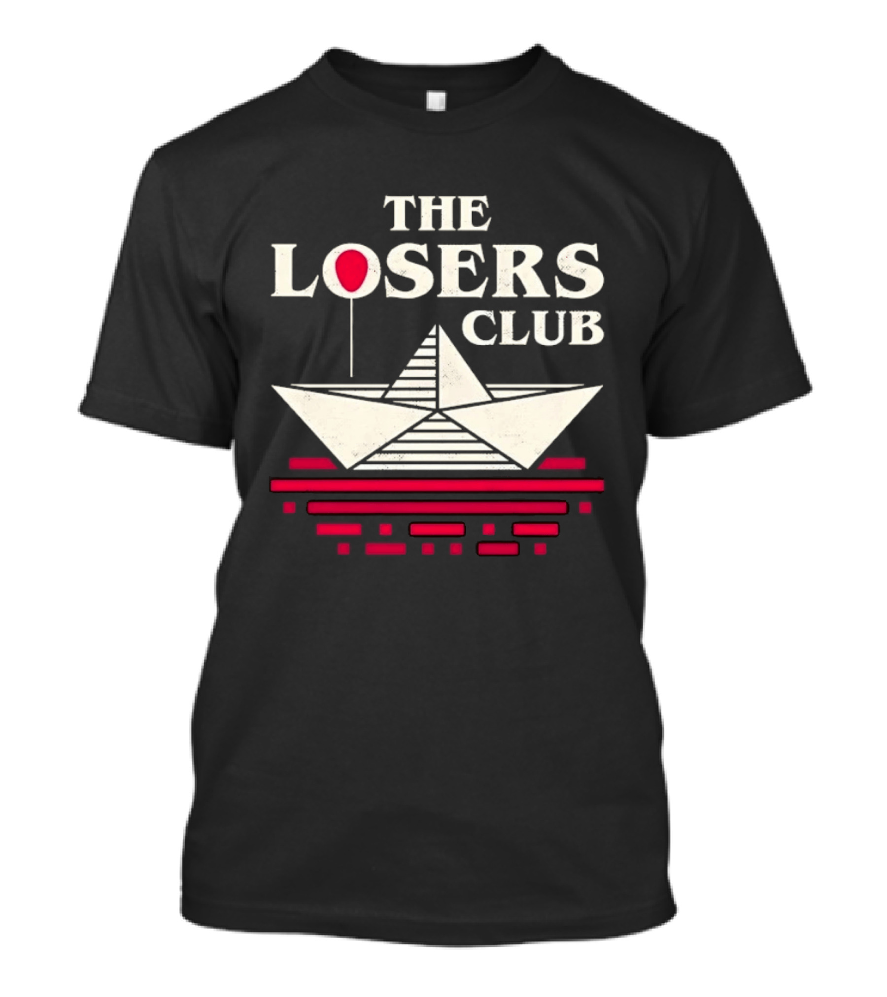The Losers Club Paper Boat Red Balloon Stephen King IT T-Shirt