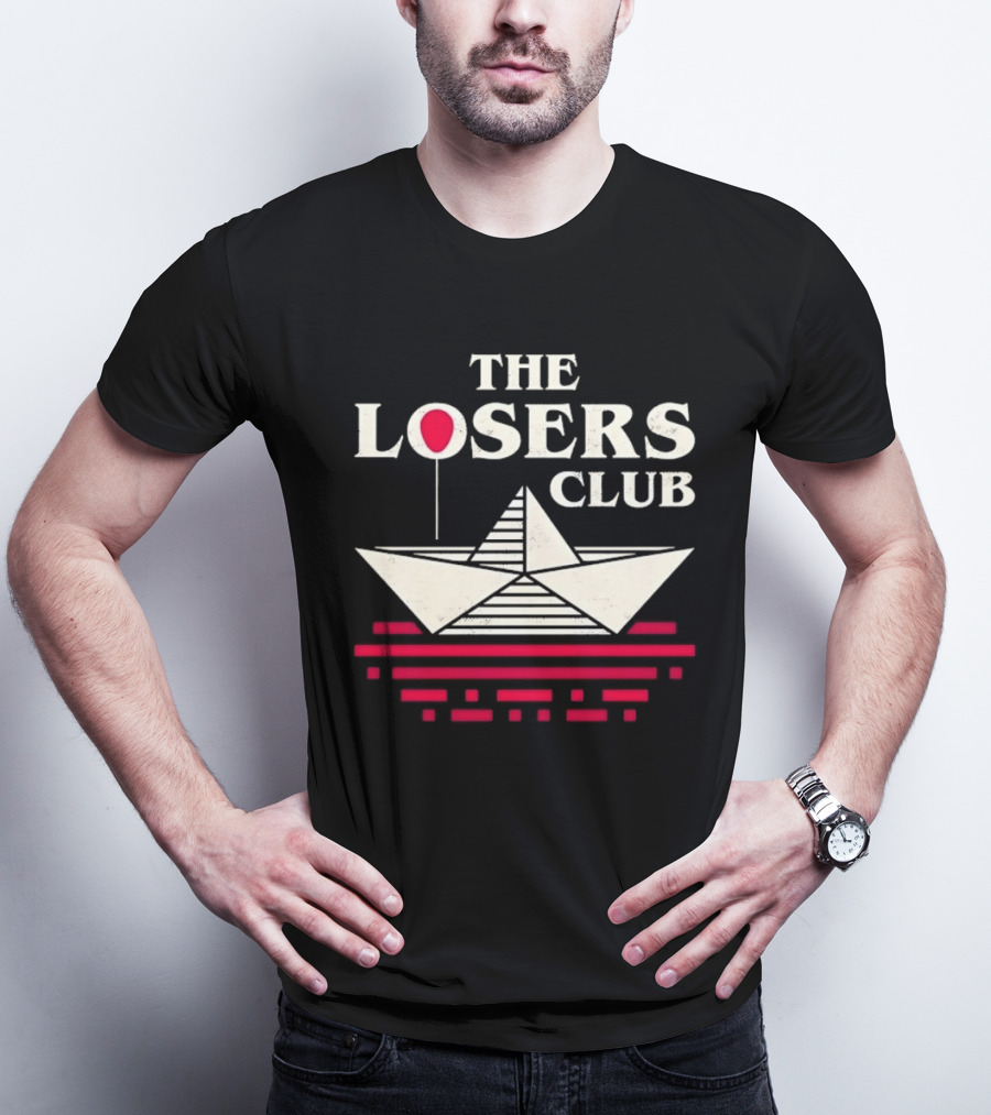 The Losers Club Paper Boat Red Balloon Stephen King IT T-Shirt