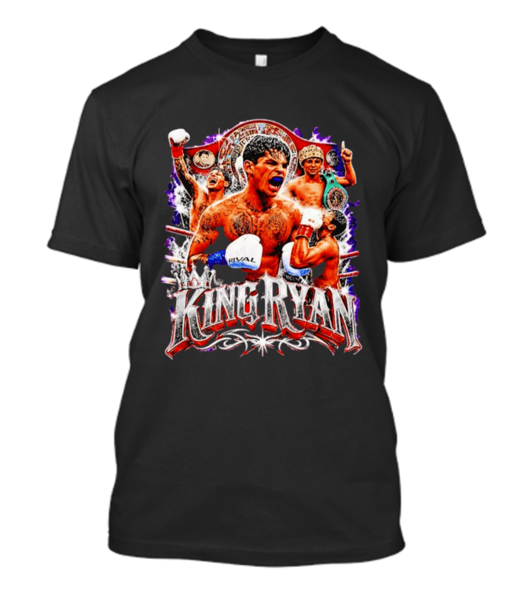King Ryan Boxing Champion Fight Night Victory Celebration T-Shirt