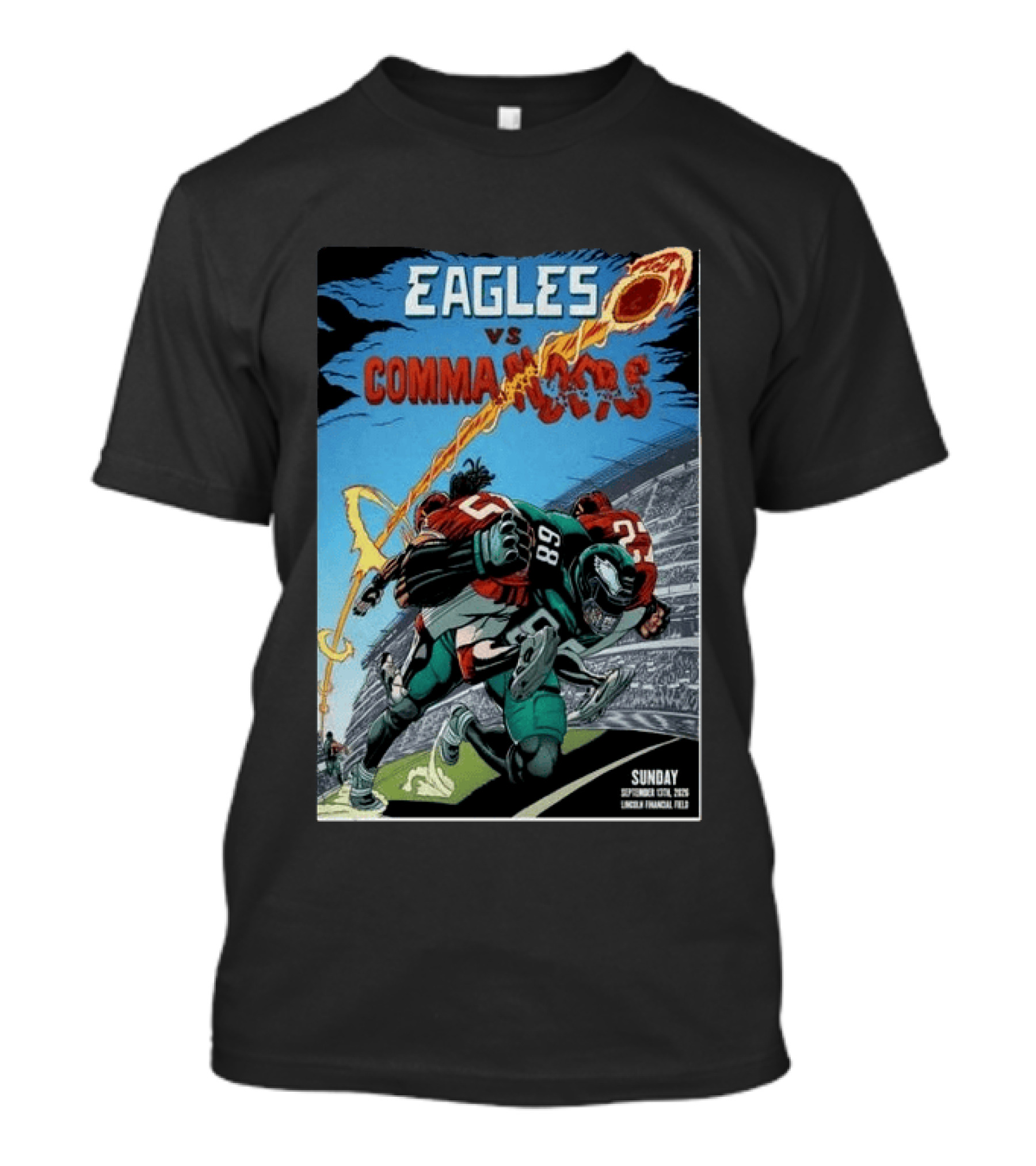 Eagles Vs Commanders September 13 2026 Lincoln Financial Field Football T-Shirt