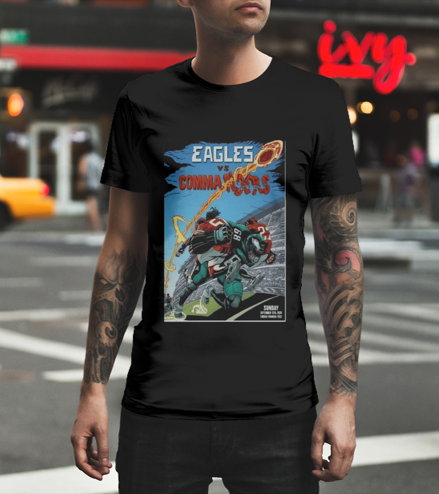 Eagles Vs Commanders September 13 2026 Lincoln Financial Field Football T-Shirt