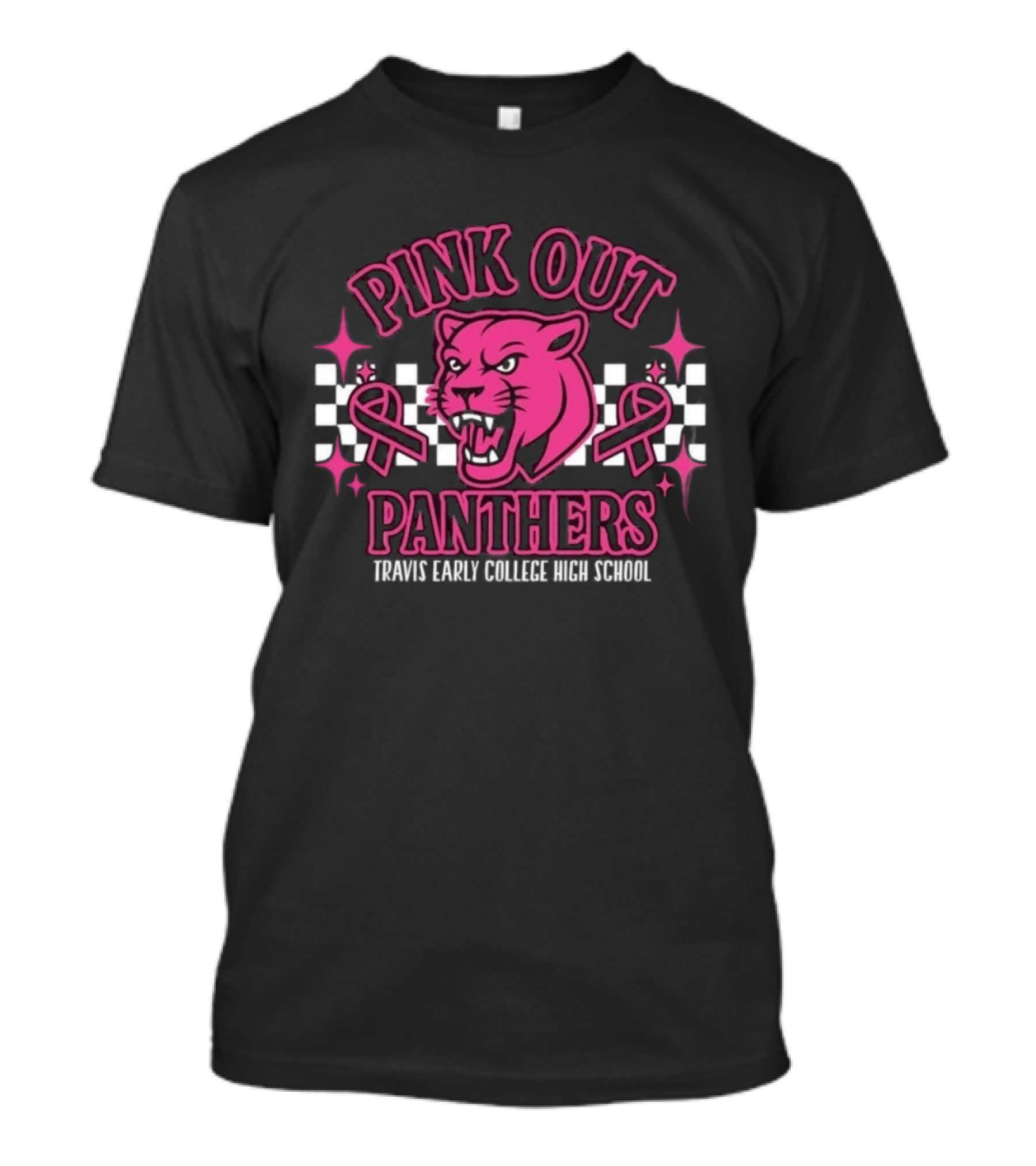Pink Out Panthers Travis Early College High School T-Shirt