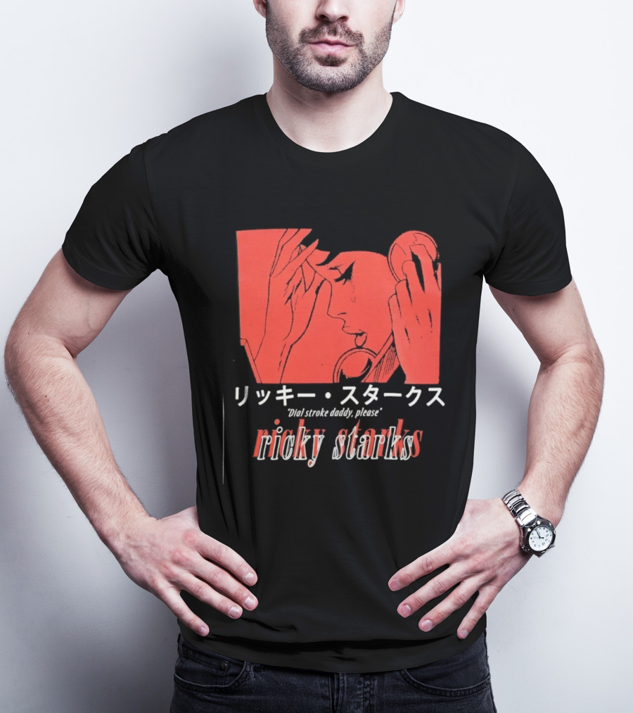 Ricky Starks Please Dial Stroke Daddy Japanese Style AEW T-Shirt