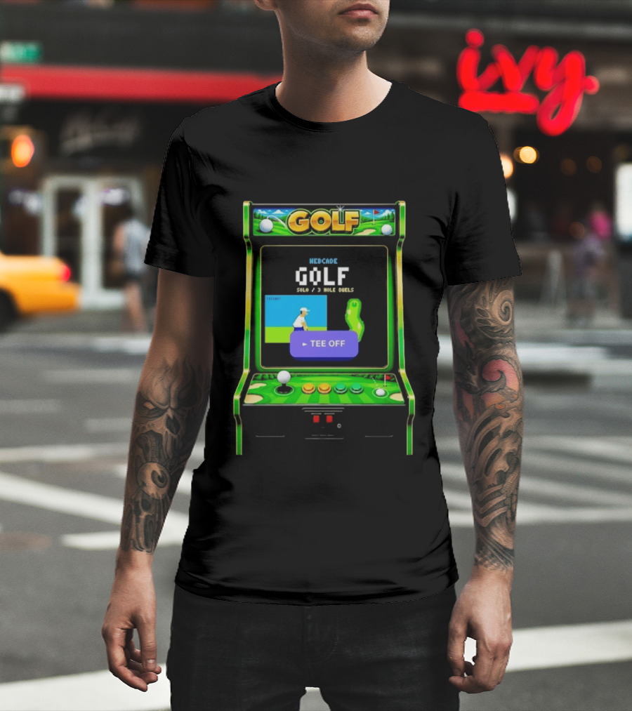 Webcade Golf Arcade Off Solo 3 Hole Duels T-Shirt