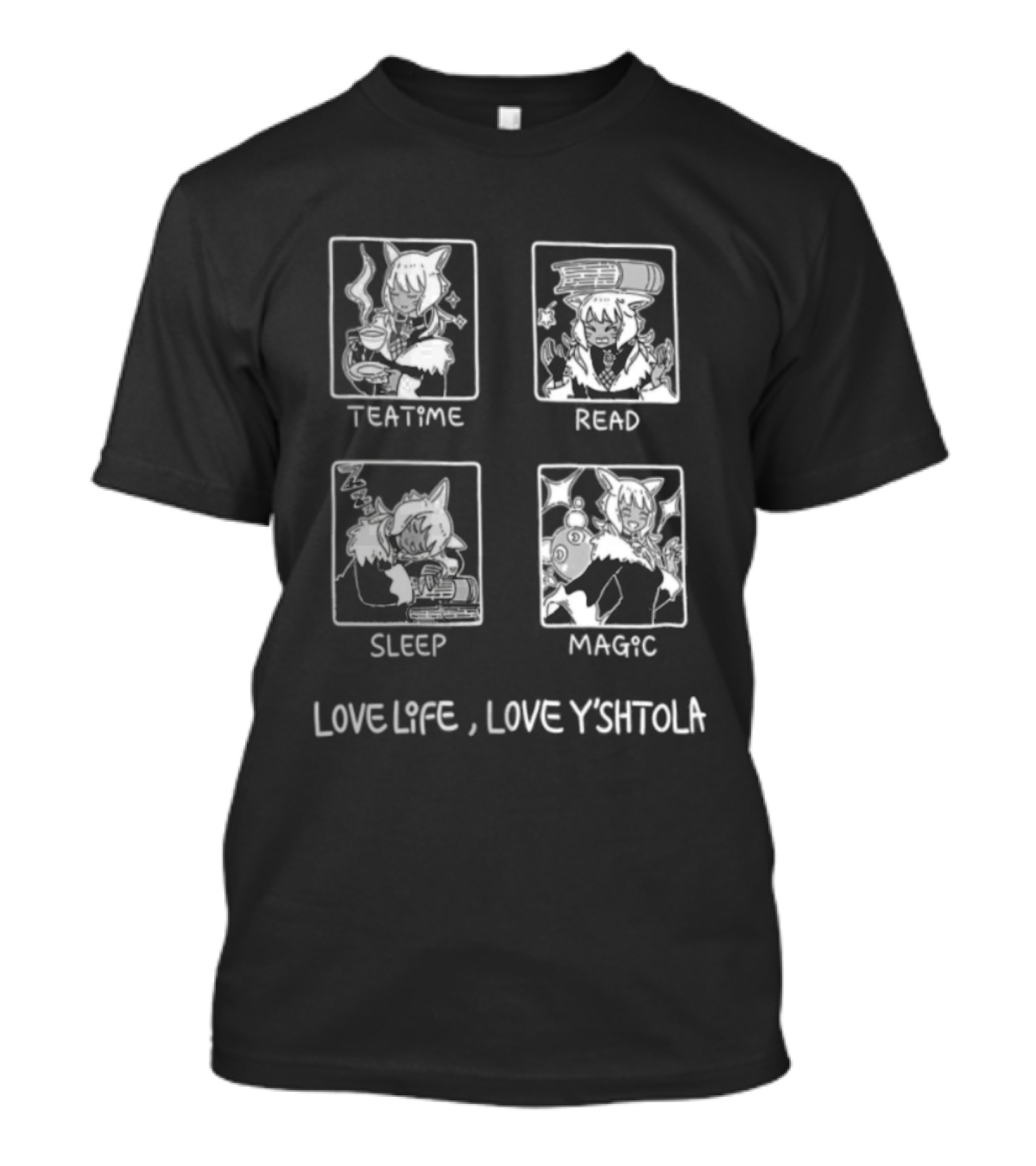 Yshtola Rhul Final Fantasy XIV Teatime Read Sleep Magic Love Life Love Yshtola T-Shirt