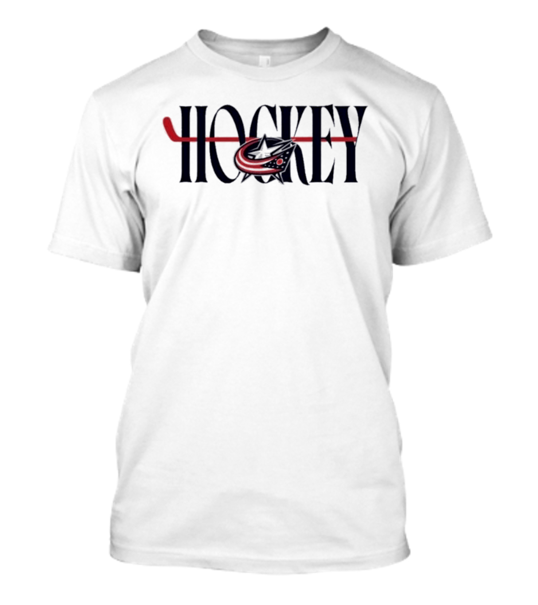 Columbus Blue Jackets Hockey Stick T-Shirt