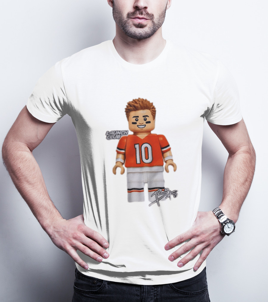 Denver Broncos Quarterback Bo Nix Launch Club 10 T-Shirt