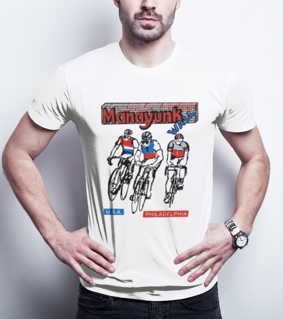 Manayunk Wall Classic USA Philadelphia Cycling Event T-Shirt