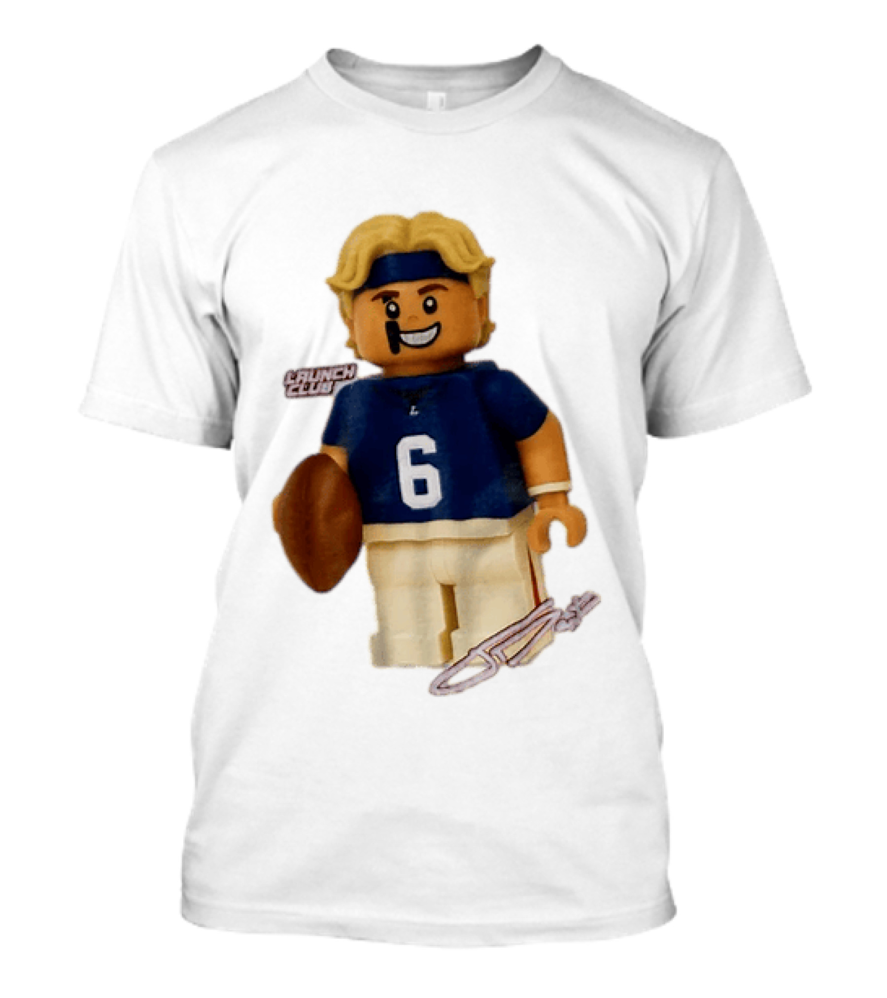 New York Giants Quarterback Jaxson Dart Lego Launch Club 6 Football Cartoon T-Shirt