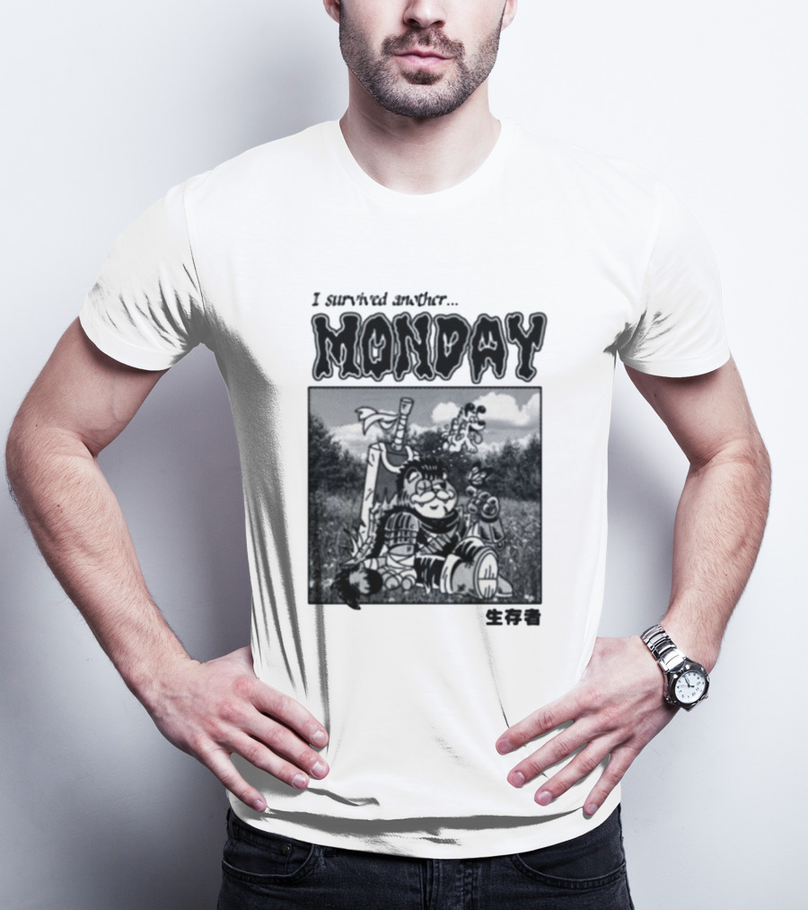 I Survived Another Monday Manga Survivor Berserk T-Shirt
