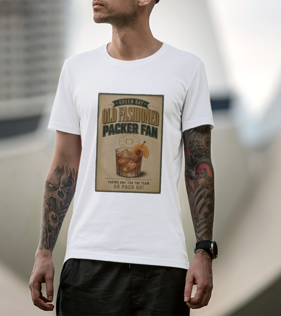 Green Bay Old Fashioned Packer Fan Taking One For The Team Go Pack Go T-Shirt