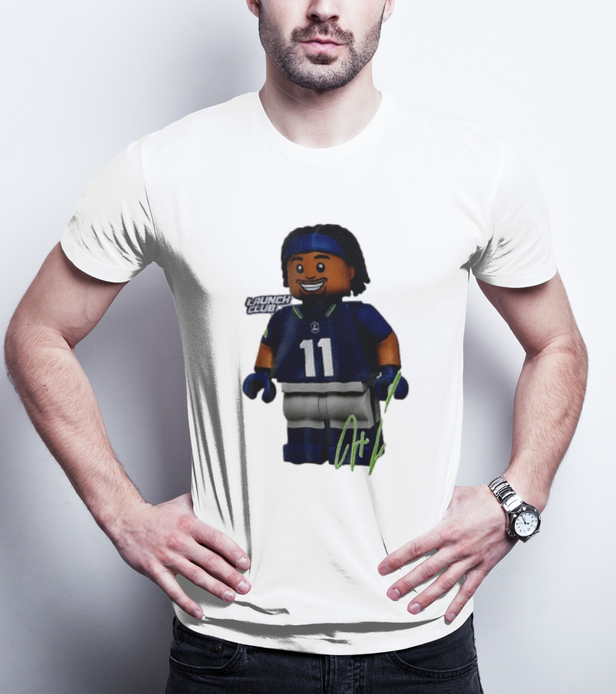 Seattle Seahawks Jaxon Smith Njigba Number 11 Launch Club Edition T-Shirt