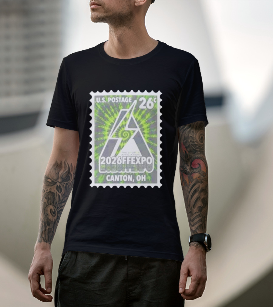 U.S. Postage 26c The Sports Affiliation 2026 FF Expo Canton OH Stamp T-Shirt