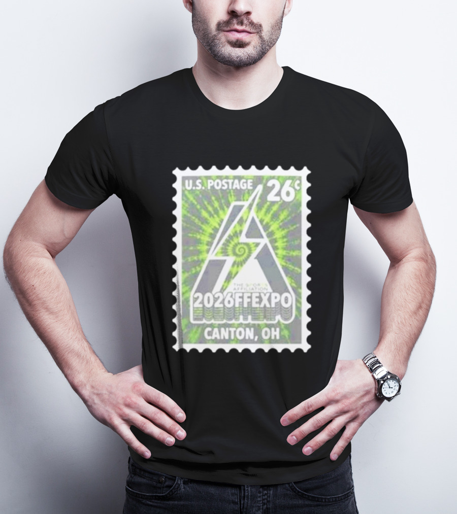 U.S. Postage 26c The Sports Affiliation 2026 FF Expo Canton OH Stamp T-Shirt