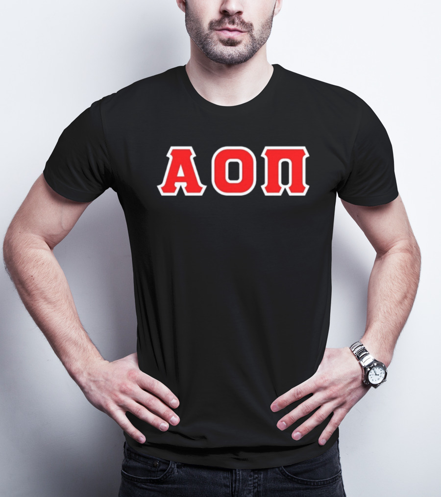 Alpha Omicron Pi AOΠ Greek Sorority Letters T-Shirt