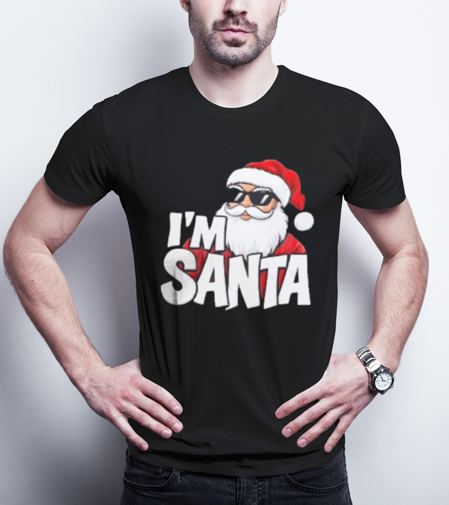 I'm Santa Sunglasses Cool Christmas Holiday T-Shirt