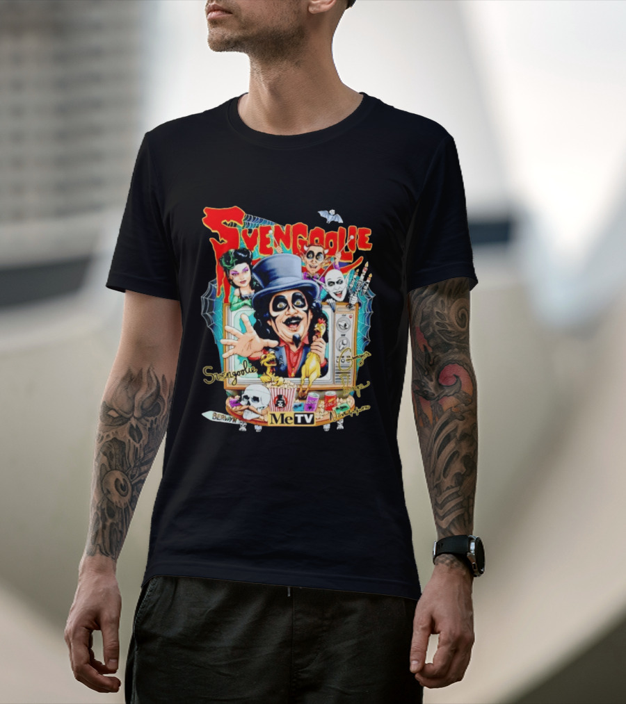 Svengoolie Berwyn MeTV Horror Characters And Spooky Fun T-Shirt
