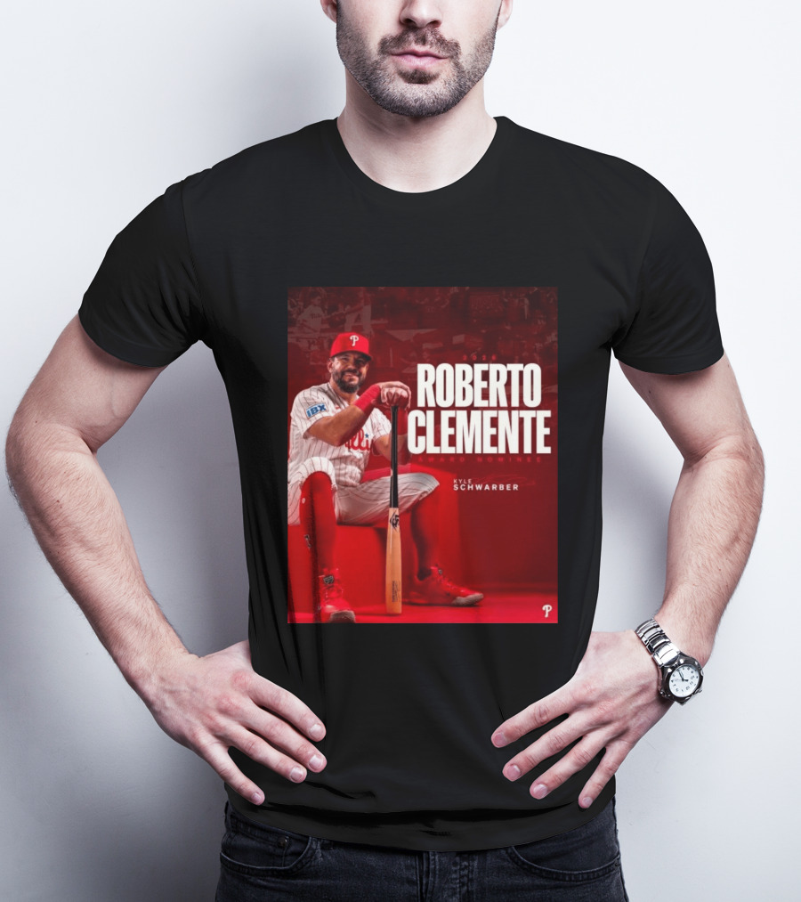 2026 Kyle Schwarber Roberto Clemente Award Nominee Phillies Baseball Recognition T-Shirt